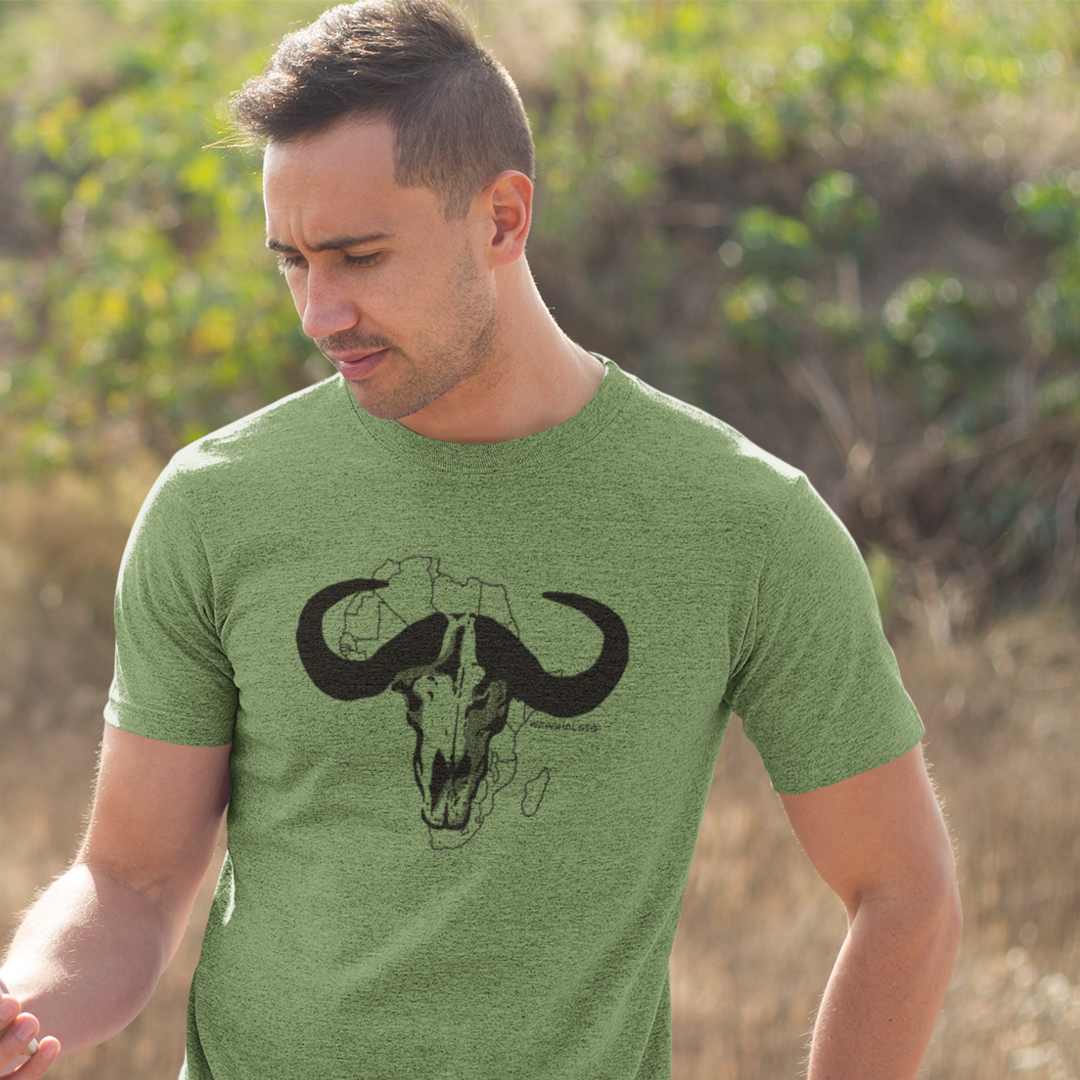 Groen Buffel Skedel T-Hemp – WAAGHALSIG